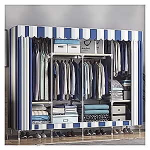 Wardrobe Big Capacity Closet Wardrobe Portable Wardrobe Closet Portable Clothes Closet Wardrobe Storage Closet Portable Closet Organizer Excellent Choice 66"L X 17.7"D X 67"H Combination Wardrobe