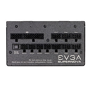 EVGA Supernova 850 T2, 80+ Titanium 850W, Fully Modular, ECO Mode, 10 Year Warranty, Includes Free Power On Self Tester, Power Supply 220-T2-0850-X1, 850 Watt