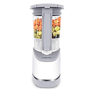 La Reveuse Multi-Functional Pulse Blender Countertop 400 Watts with 4.2-Cup Chopping Jar,for Blending, Mixing,Mincing,White