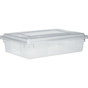 Rubbermaid Commercial Products-Food Storage Box/Tote for Restaurant/Kitchen/Cafeteria, 8.5 Gallon, Clear (FG330800CLR)
