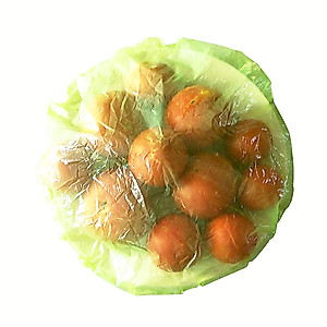 TCOTBE 60 Reusable Elastic Food Bowl Storage Covers,Variety of 3 translucent stretchable sizes and Colorful Dish Plate Covers,Alternative to foil, plastic wrap,BPA Free