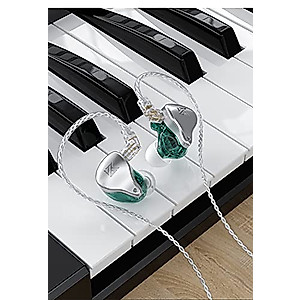 KZ-AST in-Ear Monitors, 24BA Top-Level Configuration HiFi Stereo Earphones, Lightweight Noise Isolating Stage IEM Wired Earbuds/Headphones for Musician Audiophile (with Mic, Black)