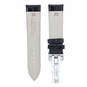 Ewatchparts 20MM LEATHER WATCH BAND STRAP FOR IWC PORTUGUESE DEPLOYMENT CLASP DARK BROWN WS