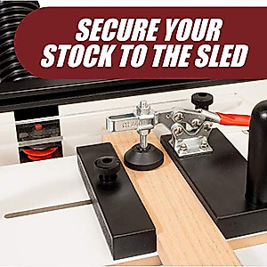 Fulton Rail Guide Coping Sled PRO For Cutting Profiles Into The End Grain Of Your Stock | Ideal for Cutting Precise Clean Joints for Cabinet Door and Drawer Fronts