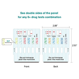 2 Pack Easy@Home 12 Panel Instant Drug Test Kits including BUP, sensitive OPI 300 - Testing Marijuana (THC), BUP,COC,MOP/OPI300, AMP,BAR,BZO,MDMA,MET/mAMP, MTD, OXY,PCP #EDOAP-6125B EXP 2024-10-18