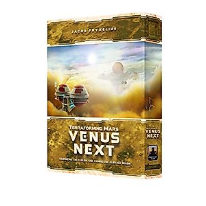 Terraforming Mars: Venus Next Expansion – Explore and Colonize Venus with New Cards, and Strategic Challenges Board Game – Ages 12+ – Stronghold Games