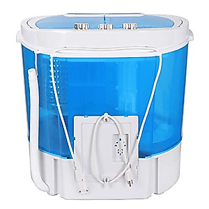 ZenStyle Portable Washer Compact Twin Tub 9.9 LB Mini Top Load Washing Machine Washer/Spinner w/ 6.57 FT Inlet Hose