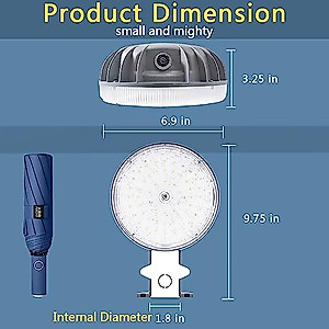Owleye 6000LM Dusk to Dawn Outdoor Lighting LED Barn Light Security Lights, 42W 4000K Daylight, AC 110-240V, Waterproof Outside Lights for Yard Warehouse Garage