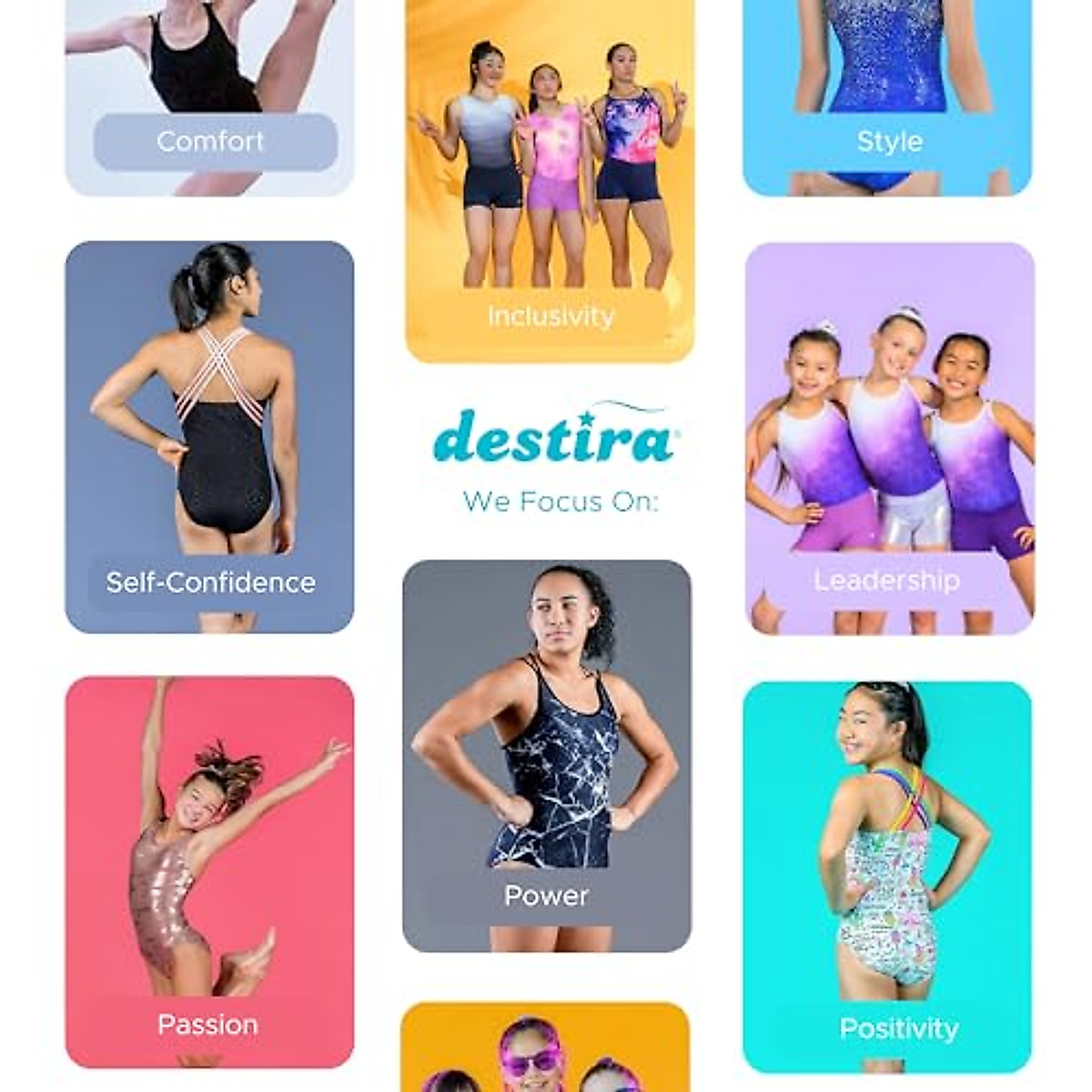 Destira Gymnastics Leotards for Girls, Glamethyst, Super Soft Leotards for Women and Girls with Matching Scrunchie, Gymnastics, Dance, Cheer, Yoga, and More, Child Large (10)