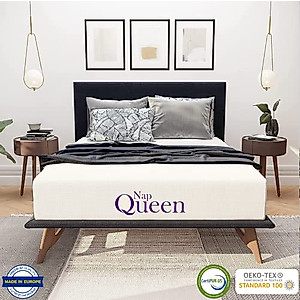 NapQueen 10 Inch King Size Medium Firm Memory Foam Mattress, Bed in a Box