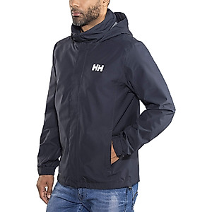 Helly Hansen Men's Dubliner Waterproof Windproof Breathable Rain Coat Jacket, 597 Navy, 3X-Large