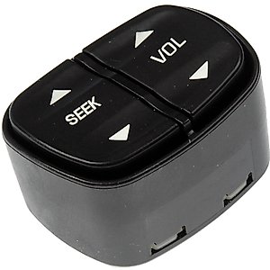 Dorman 901-123 Driver Information Switch-Speaker Volume and Radio Channel, Steering Wheel Mount Compatible with Select Models , Black
