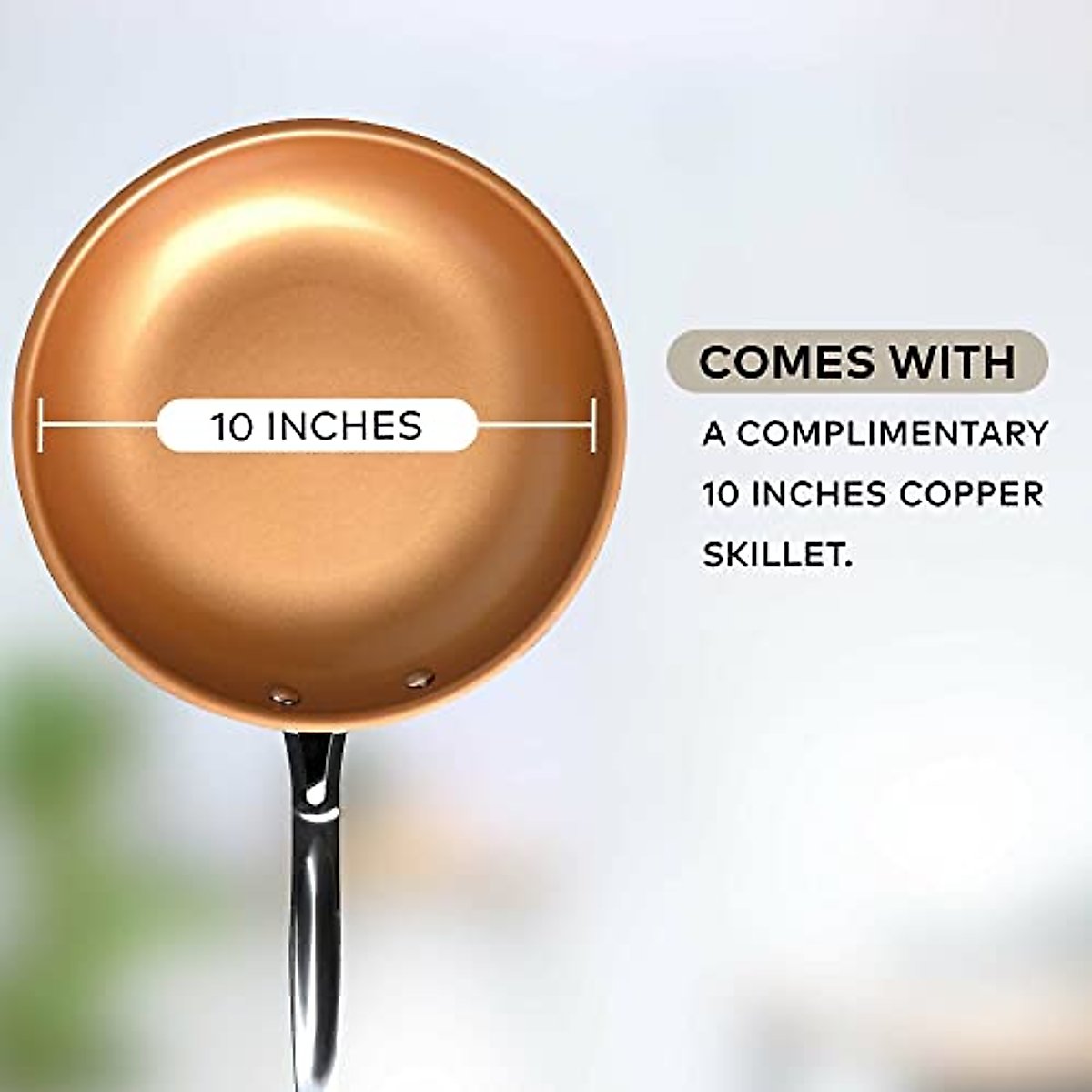 ChefWave 1800W Portable Induction Cooktop Burner, Single Burner Electric Cooktop with Digital Touch Sensor, Smart Induction Burner Compatible with Induction Cookware, Comes with Copper Frying Pan 10"
