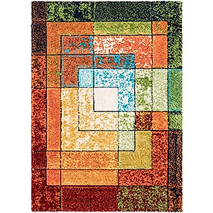 Well Woven Kizi Multi Abstract Geometric Area Rug (3'11" x 5'3")