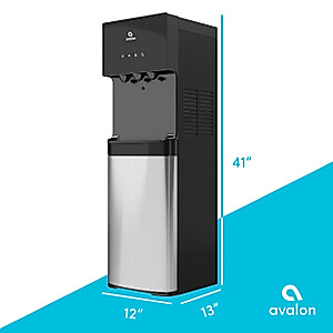 Avalon Bottom Loading Water Cooler Dispenser with BioGuard- 3 Temperature Settings- UL/Energy Star Approved- Bottled