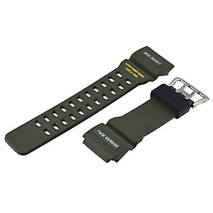Casio 10517710 Genuine Factory Replacement Green Resin Band fits GG-1000-1A3