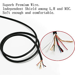 NewFantasia Replacement Audio Cable 3.5mm 5 Pole Male Compatible with SteelSeries Arctis Nova 1, Nova Pro, Nova 7, Nova 7X, Nova 1P, Nova 1X Gaming Headset 2meters/6.6feet