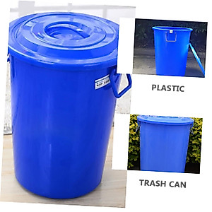 FELTECHELECTR Large Plastic Trash Can Replacement Lid Waste Bin Protector for Kitchen and Bathroom Garbage Cans Fits Most Standard Sizes Sanitation Accessory for Waste Containers