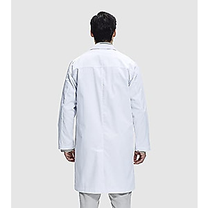 Dr. James Student Lab Coat, Classic Fit, 100% Cotton, White, 39 Inch Length (Large)