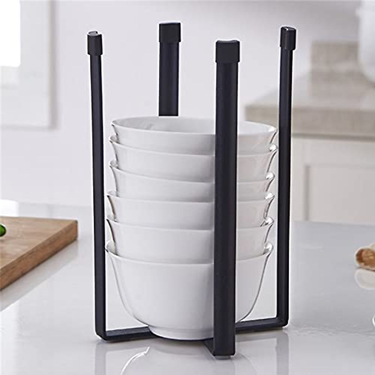 ZOOFOX 2 Pack Bottle Drying Rack, Retractable Kitchen Bag Drying and Storage Holder Stand for Bottles, Cups and Towels, Bag Rack Holder (Black, White)