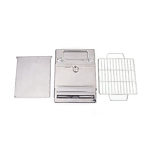 TBMAKE Grills Portable Charcoal Heating Grill Outdoor BBQ Wood Stove Foldable Stainless Steel Grill