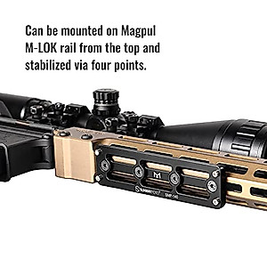 SUNWAYFOTO 5.51 inch M-Lok Arca Rail Mount Adapter Accessories for Arca-Swiss/RRS Tripod Head Aluminum SMP-140