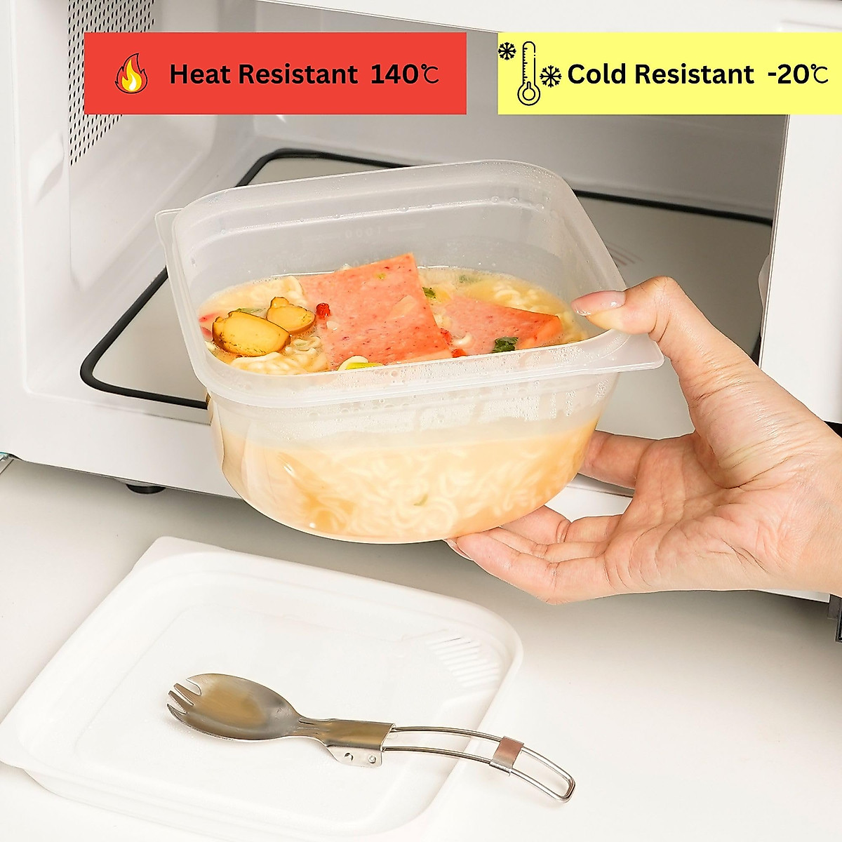 Microwave Rice Cooker Small ,Microwaveable Safe Ramen Cooker and Vegetables Steamer with Steam Release Vent, Marked Measurement Ideal for Dorm Room Essentials for Girls Boys.Tupperware Microwave Rice