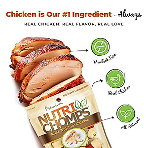 NutriChomps Dog Chews, 2.5-inch Knots, Easy to Digest, Long Lasting, Rawhide-Free Dog Treats, 8 Count, Real Chicken flavor