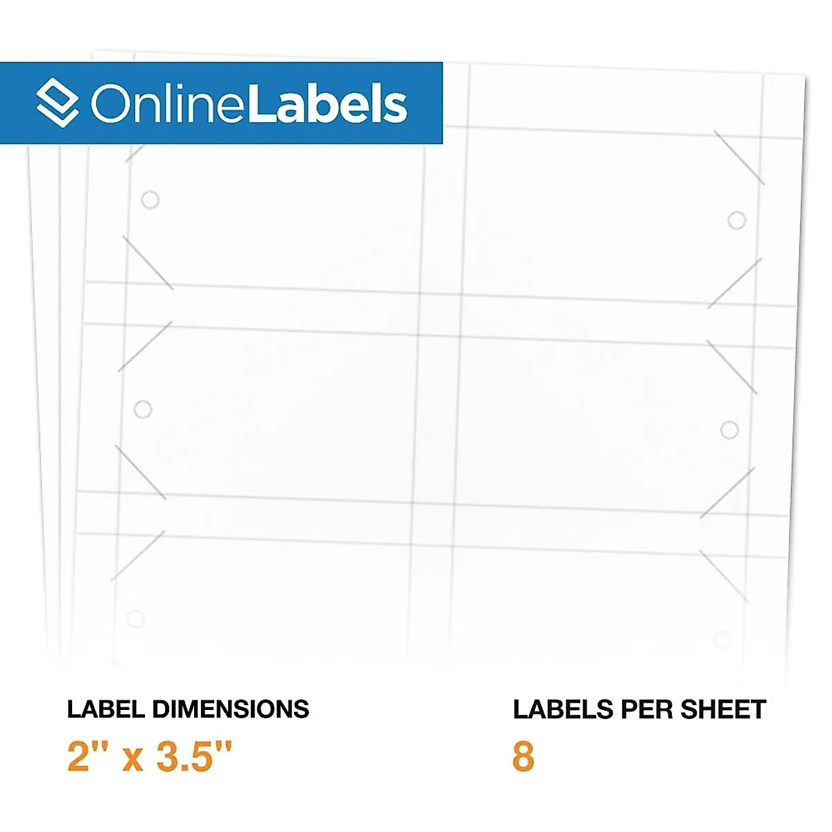 Printable Tags - 1.25 x 2 - Cardstock - Pack of 1,800, 100 Sheets - Inkjet/Laser Printer - Online Labels