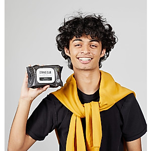 Stryke Club Teen Acne-Fighting Face & Body Wipes | 30 Count (Pack of 2) | Dermatologist Formulated Treatment for Breakouts | Biodegratable