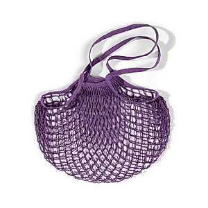 The French Filt Le Fillet Regular Shoulder Carrying Cotton Net Shopping Bag – Filt Medium Bag in Violet