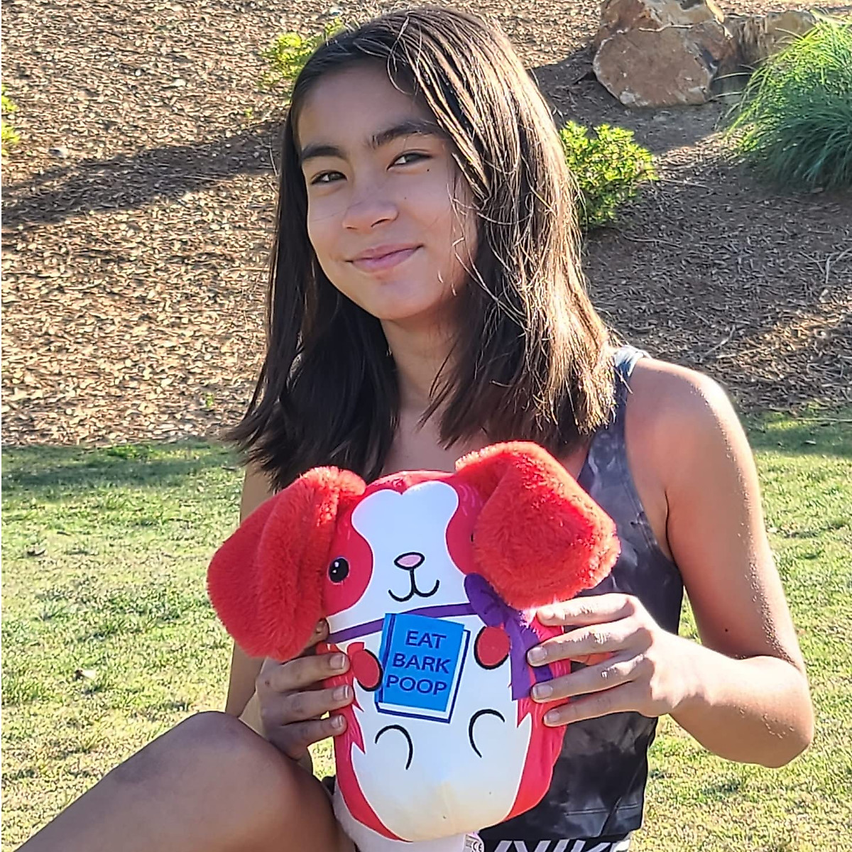 Dogs vs Squirls - Victoria - Jumbo - 8" Super-Soft & Bean-Filled Plushies! Collect These as Desk Pets, Fidget Toys, or Sensory Toys - Great for Kids, Boys, & Girls!