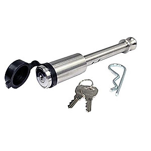 3 Pack - Bulletproof Stainless Steel Trailer Hitch Locking Pin with Weather Resistant Rubber Cap / 5/8" Diameter/Universal Fit…