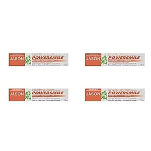 Jason Natural Powersmile Fluoride-Free Toothpaste, 6 oz (Pack of 4)
