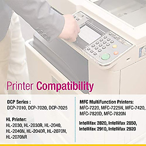 CS Compatible Toner Cartridge Replacement for Brother TN350 TN350 Black DCP-7010 DCP-7020 DCP-7025 HL-2030 HL-2030R HL-2040 HL-2040N HL-2040R Toner Cartridge 2 Pack