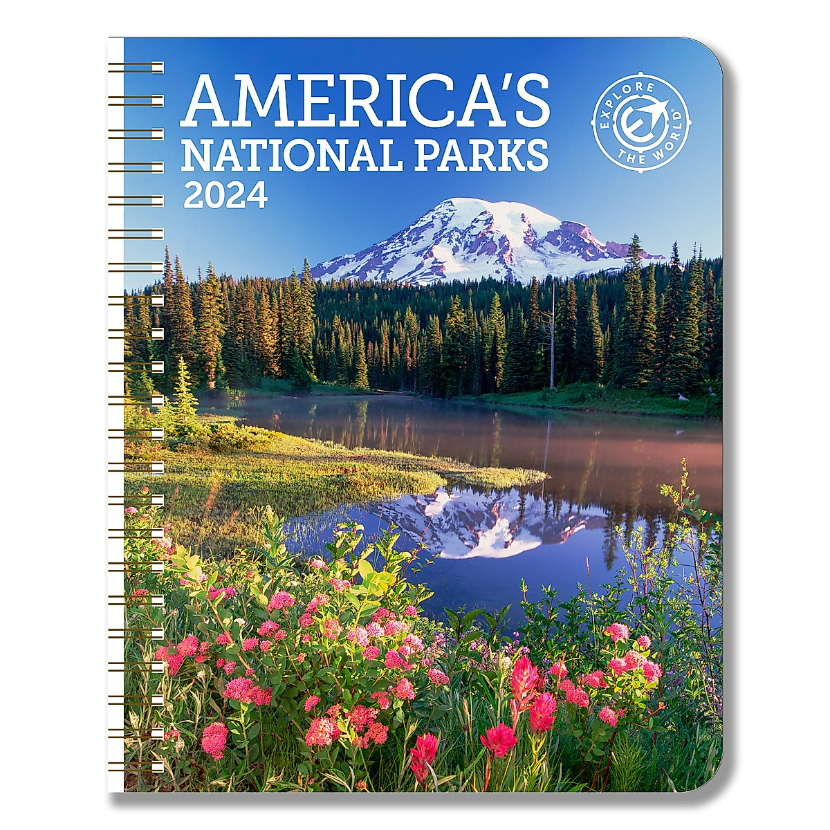 America's National Parks Weekly Engagement Calendar 2024, Planner 6.5" x 8.5" Spiral Bound