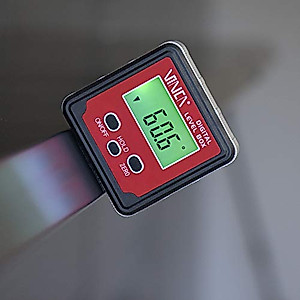 VINCA DLBA-01 Digital Level Box Protractor Angle Finder Gauge Inclinometer with ABS Hold Function Backlight and Magnetic Base