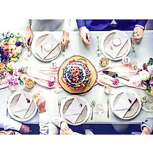 Utopia Home White Cloth Napkins (12 Pack, 18x18 Inches), Ideal Dinner Napkins for Party, Wedding and Lunch/Dinner