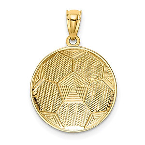 14K Soccer Ball Pendant QC4631