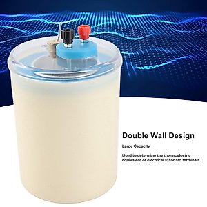 Double Wall Heat Measurement Electric Calorimeter, 150mL Capacity for Physics Lab Experiments with Cover Stand, Stirrer and Support Column, Easy and Accurate Measurements of