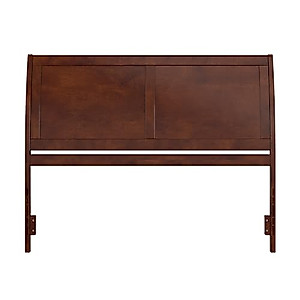 AFI Portland Queen Size Headboard with Attachable Charger in Walnut