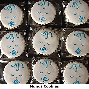 Designer Stencils Baby Faces Cookie Stencil, Fits 3" circle, Beige/Semi-Transparent