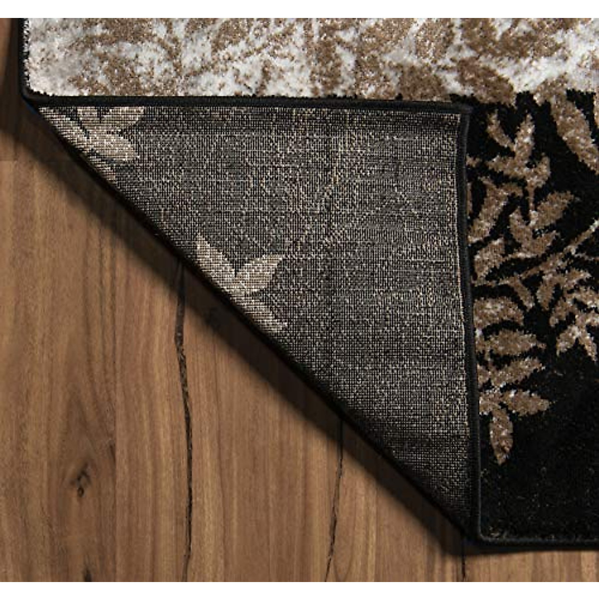 Linon Collection Elegance Marble Black, 5' x 7'3"