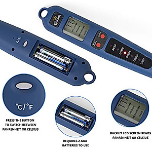 Corona Digital Meat Thermometer Instant Read That’s Easy to Use - Meat Thermometer Fork Fast and Accurate