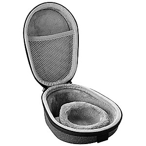 Geekria Shield Headphone Case Compatible with Muse 2, Muse, The Brain Sensing Headband Headphones, Replacement Hard Shell Travel Carrying Bag with Cable Storage (Dark Grey)