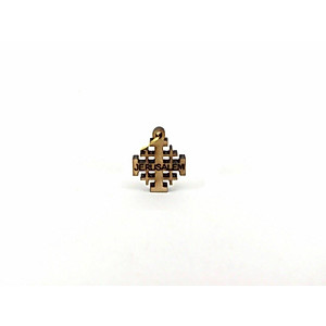 50 Pcs Olive Wood Small Holy Land Jerusalem Pendants Cross Hand Made Rosary