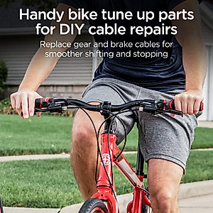 Schwinn Bike Brake And Derailleur Cable Repair Set, Bicycle Tune Up, Bike Accessories, Black