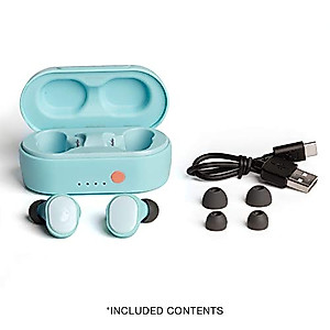 Skullcandy Sesh Evo True Wireless In-Ear Bluetooth Earbuds Compatible with iPhone and Android / Charging Case and Microphone / Great for Gym, Sports, and Gaming IP55 Water Dust Resistant - Blue