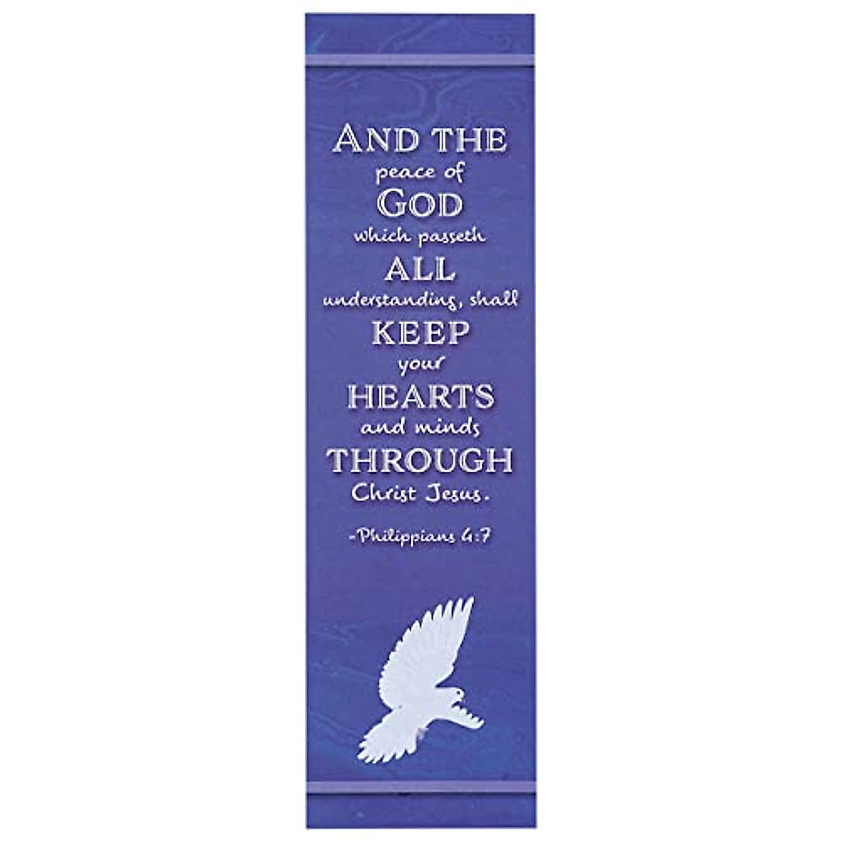Bible Bookmarks, Tear-Proof and Water-Resistant - Each Measures 7" Long x 2" Wide, Set of 10, 5 Designs