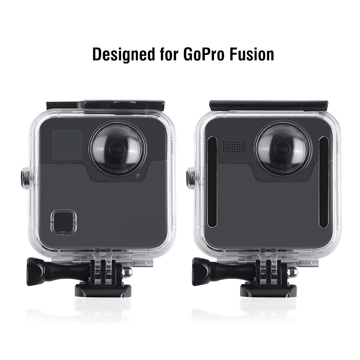 Waterproof Housing Case, 45M Underwater Protective Diving Case Housing Shell Replacement Cover for GoPro Fusion